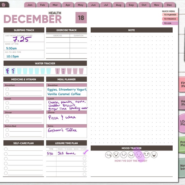 20 DIGITAL LOA Planning Stickers for Any Digital Planner Pngs Ready in ...