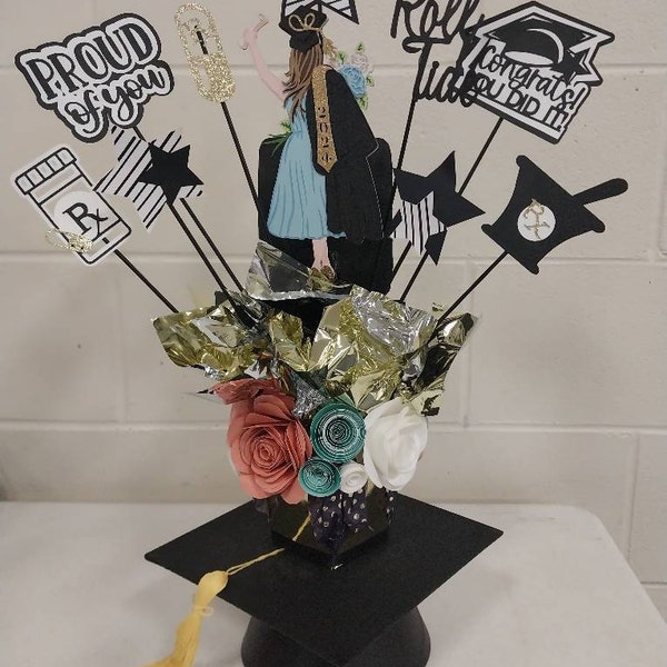 3D Layered Girl Graduation Bundle SVG EPS, 3D Layered Student, Class of ...