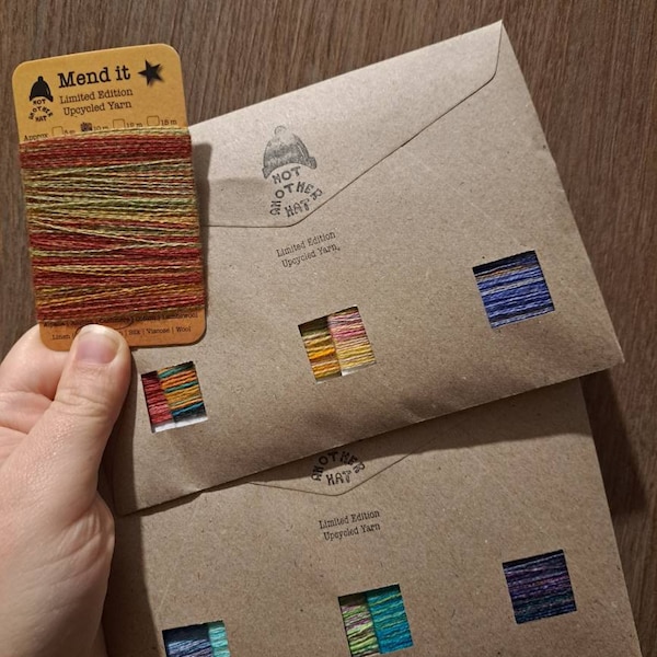 Mending Kit, Starter, Upcycled Yarn, Darning Kit, Mending Tools ...