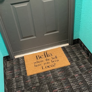 Mean Girls Quote Welcome Doormat She Doesn't Even Go | Etsy