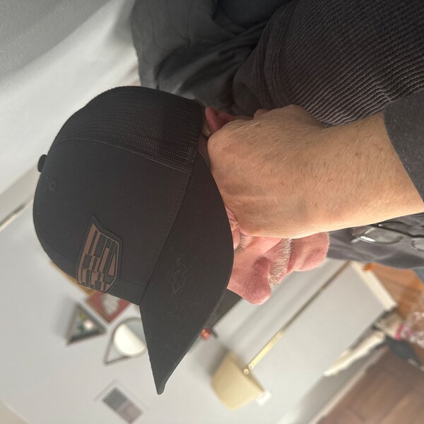 Chevrolet Chevytrucker Custom Car Hat Custom Made Leather Patch Trucker ...