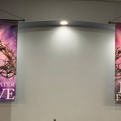 Christmas Banners Set of 4 Banners, 24x60 Each Banner - Etsy