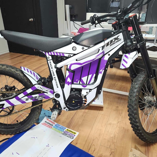 E Ride Pro SS Graphics Kit MILITARY SHARK Black Decals Stickers ...