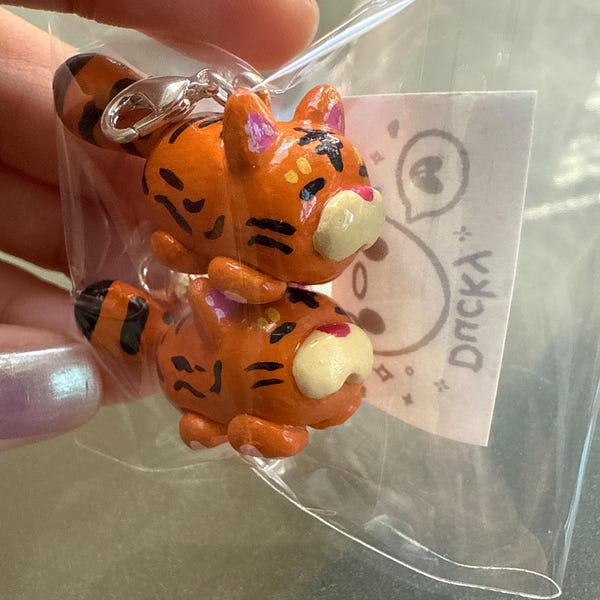 Cute Tiger Ceramic Clay Planter/ Cute Ceramic Planter/ Tiger Clay ...