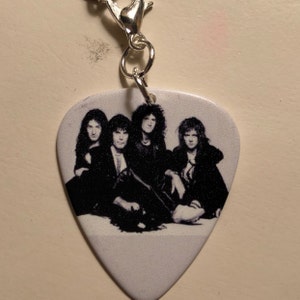 Queen Guitar Pick Keychain. Handmade. Classic Rock - Etsy