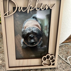 Personalized Dog Frame Dog Memorial Gift Custom Dog Picture Frame Pet ...