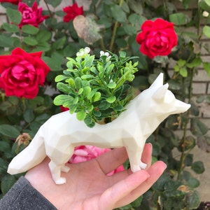 Cute Fox Planter, for Indoor Gardening for Air Plants, Red Fox or ...