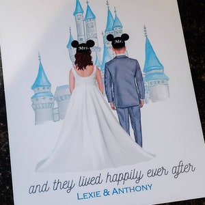 Custom Disney Inspired Portrait Personalized Print for | Etsy