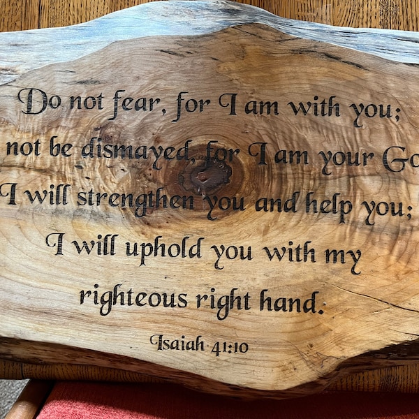 Laser Engraved Custom Bible Verse Plaque as a Pastor Gift - Etsy