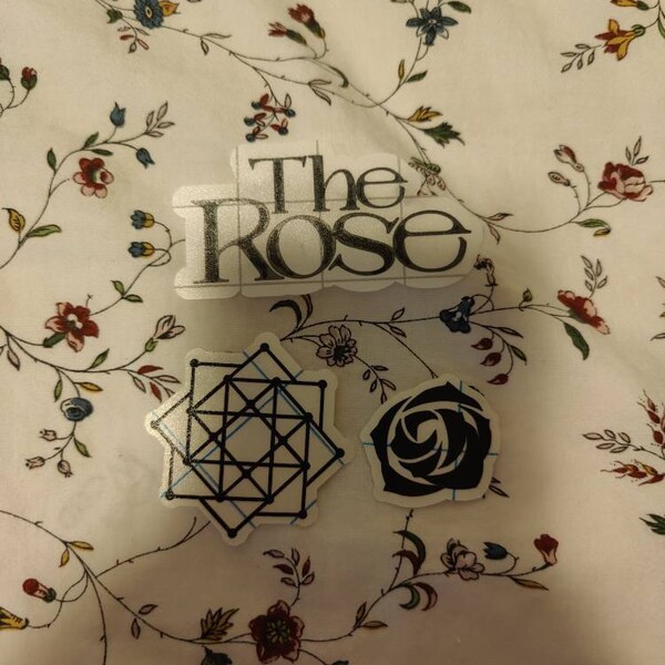 The Rose Name With Rose Logo Vinyl Decal - Etsy