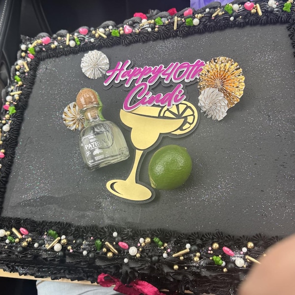 Gin and Tonic Cake Topper - Etsy