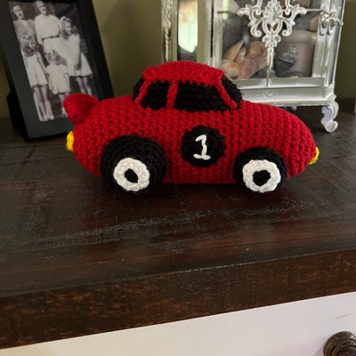 Race Car Crochet Pattern, Race Car Amigurumi Pattern, Car Crochet ...