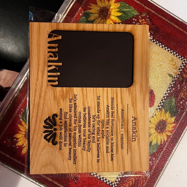 Custom Name With Meaning Photo Mat | Engraved Picture Mat | Tatum ...