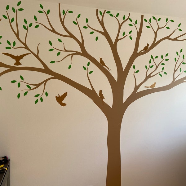 Large Tree Wall Decal Nursery Tree Wall Decals Huge Tree Mural Sticker ...