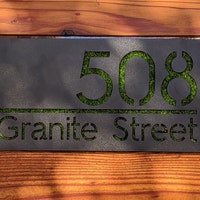 8 Inch Metal House Numbers and Letters Modern House Numbers - Etsy