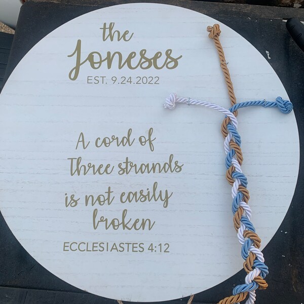 Knot-tying Ceremony, Cord of Three Strands, Wedding Unity Cords, Cord ...