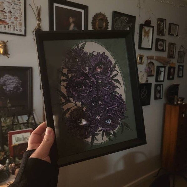 All Seeing Florals, Fantasy Cottagecore, Creepy Bouquet, Creepy ...