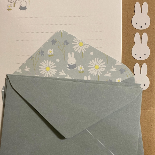 Miffy Letter Writing Set, Nijntje Stationery Set, Letter Papers and ...