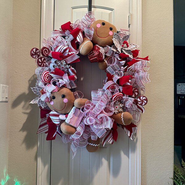 Gingerbread Wreath Attachment, Gingerbread Decor Kit, Gingerbread ...