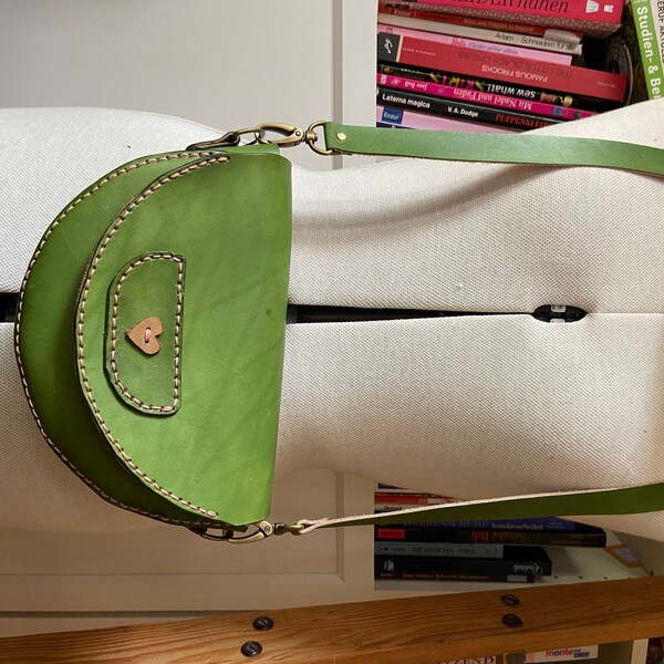 Leather Half Moon Crossbody Bag PDF Pattern | Leather Shoulder Template ...