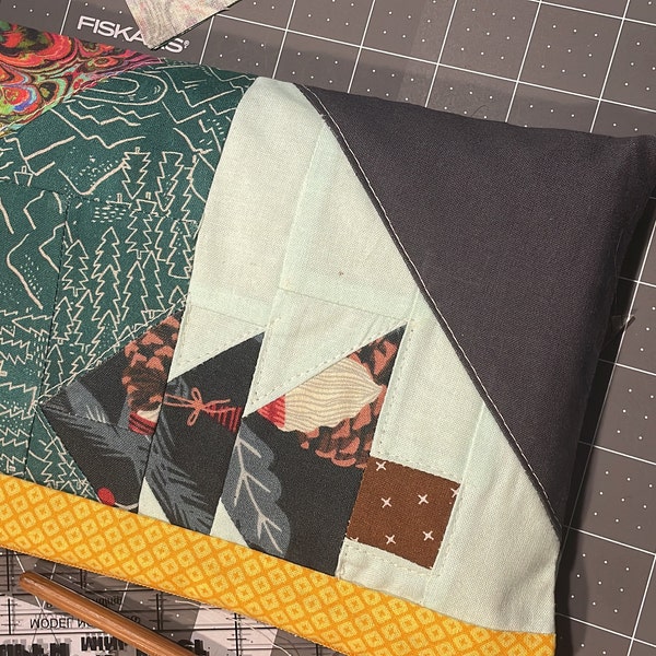The Open Road Mountains Travel Quilt Block PDF Pattern - Includes ...