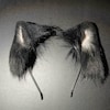 Handmade Red Fox Ears Tail Set Furry Faux Fur Animal Ears Hairband ...