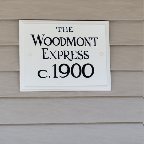 Circa Sign Hand Painted Wide Edge Rectangle for Historic House 14"x11 ...