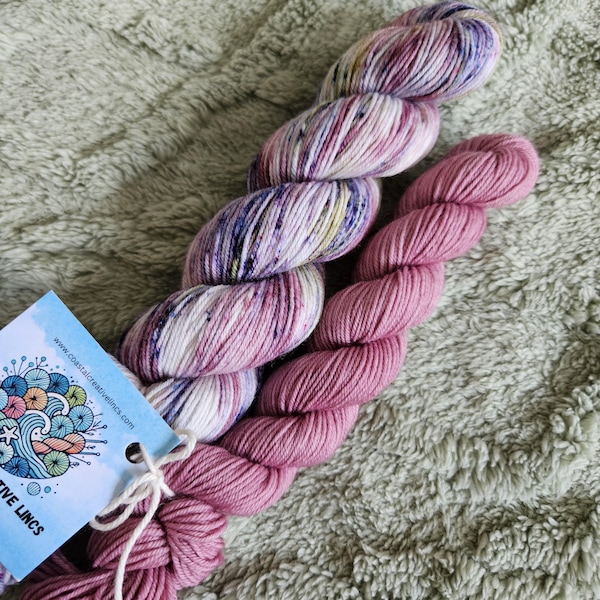 4 Ply Yarn Sock Set 100g or 50g 20g Skeins Calluna Heather Hand Dyed ...