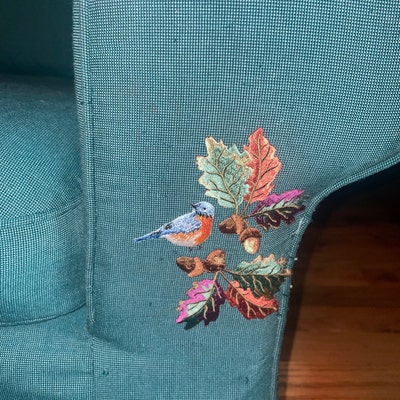 Blue Bird Bluebird Facing Right Iron on Applique Embroidered Patch ...