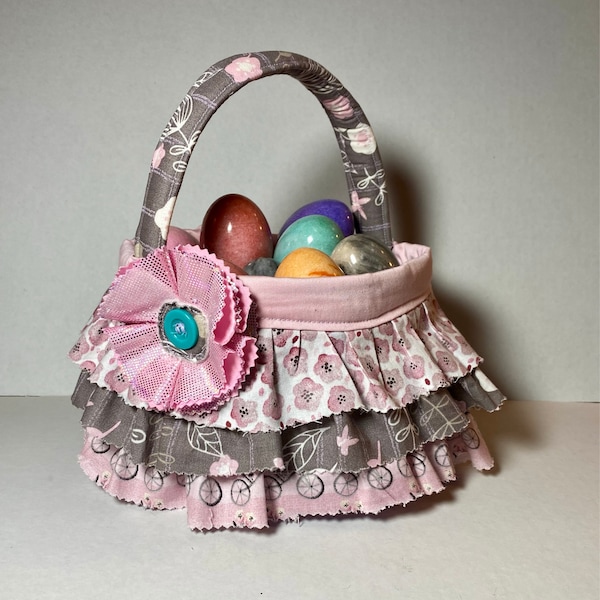 Ruffle Easter Basket - Download Pattern - Etsy