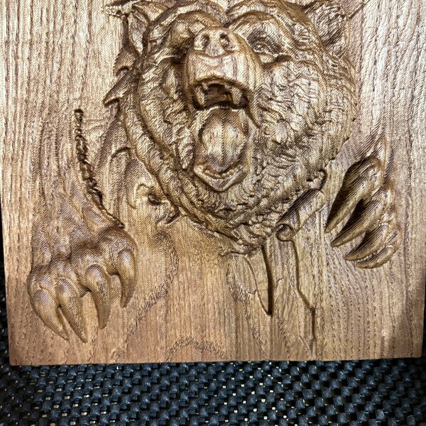 Grizzly Bear Animal STL Model CNC Router Engraver Artcam Aspire CNC ...