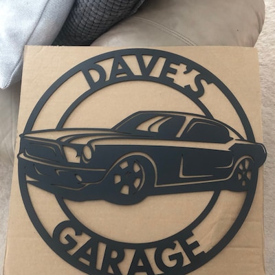 Personalized Metal Car Sign Car Signs for Garage Car Name - Etsy