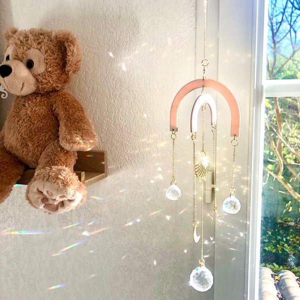 Suncatcher SUNRISE Crystal Rayonne®, Crystal Sun Catcher With Sun ...