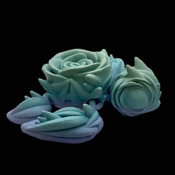 Roseurtle, Rose Turtle, STL Print Files, Articulating Flexi Wiggle Pet ...
