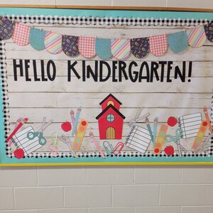 Welcome Back Back to School Fall Bulletin Board Kit - Etsy