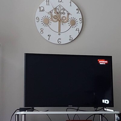 Mickey Farmhouse Clock Hidden Mickey Clock Disney Clock - Etsy