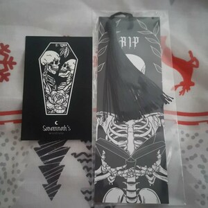 Gothic Bookmark Horror Bookmark, Witch Bookmark, Goth Gift, Horror ...