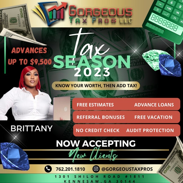 DIY Tax Season Flyer, Tax Services, Tax Preparation Flyer, Tax and ...