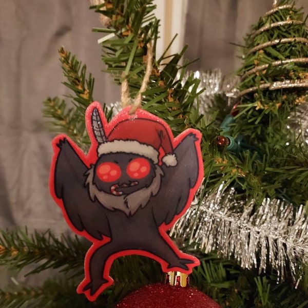Cryptid Christmas Tree Ornaments - Mothman Ornament, Nessie Ornament ...