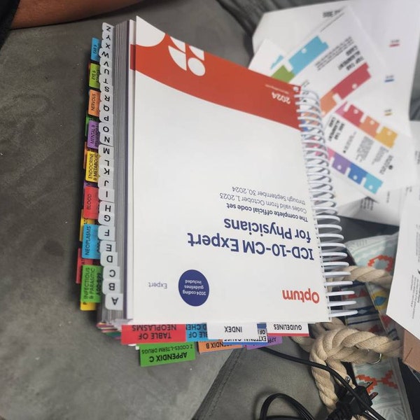 2024 ICD-10-CM - Tabbing System | Medical Coding Tabs (book NOT ...