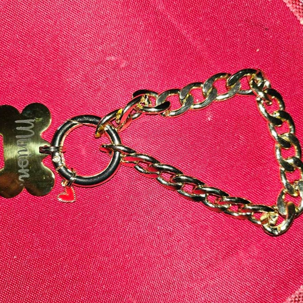 Lightweight Cuban Link Dog Necklace for Dog, Chain Dog Collar Gold ...