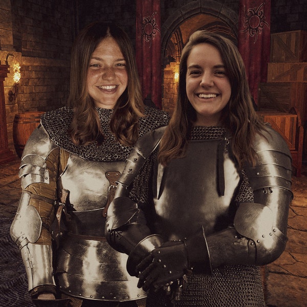 Personalized Medieval Knights Portrait From Your Photo, 2 People ...