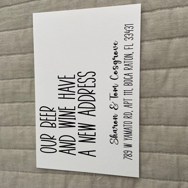 New Neighbor Introduction Card, We're New to the Neighborhood ...