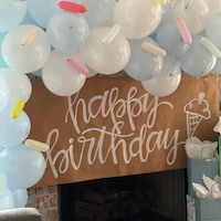 Congrats Brown Butcher Paper Sign Engagement Decor Banner Surprise ...
