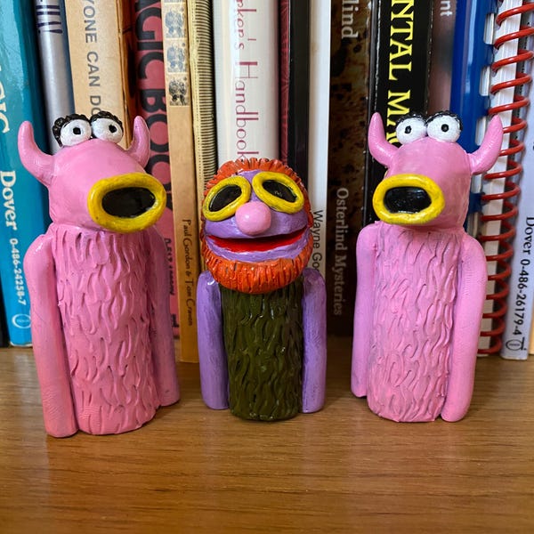 Muppets Rizzo the Rat Desk Buddy Clay Model Shelf Desk Decor Nostalgia ...