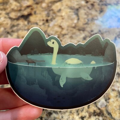 Nessie Die Cut Vinyl Sticker - Etsy