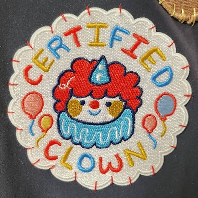 Certified Clown Patch - Etsy Canada