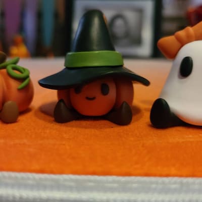 Lil Miss Ghost Handmade Polymer Clay Creation - Etsy