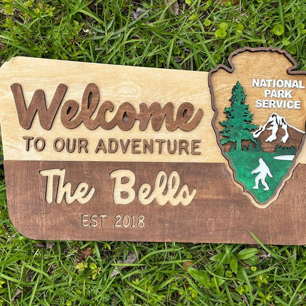 National Park Sign Design File for Creators - Etsy