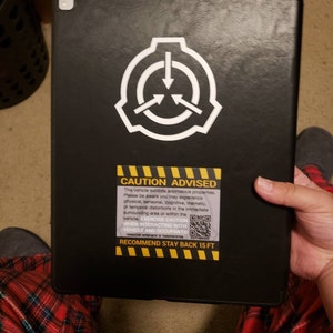 Blue WARNING Sign Poster / SCP Foundation / Unlimited Series | Etsy